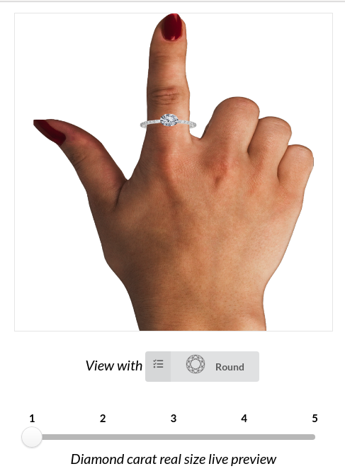 SPHERE PLUGINS View with real carat size | Sphere Plugins